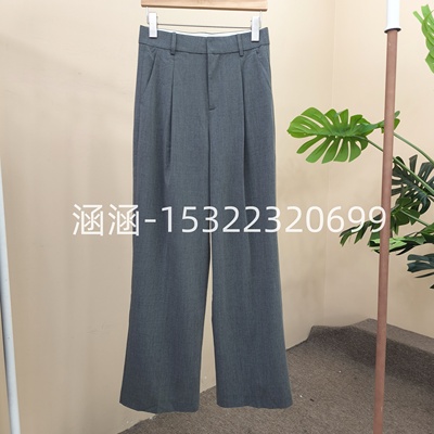 如缤RUBIN2025春正品西裤直筒长裤6A12K68820-599