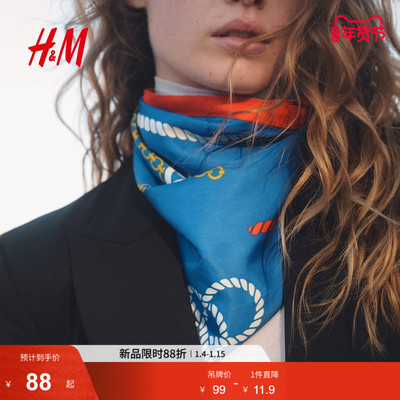 HM2026春季新款女士印花围巾1229036