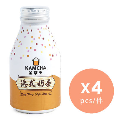 金茶王 港式奶茶罐装280ml*4上班办公室休闲即饮香港进口经典奶茶