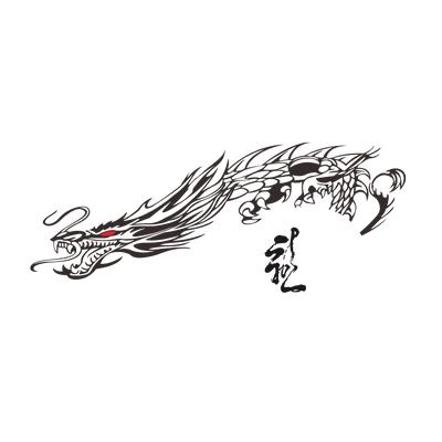 灿盛PVC材质龙图腾汽车贴纸