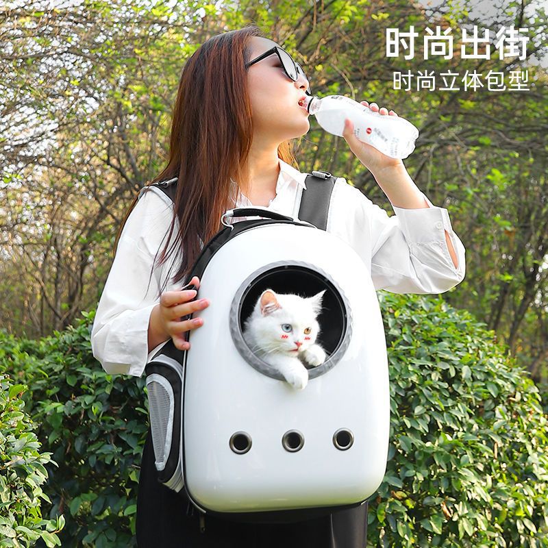 猫包太空舱宠物背包大容量猫包外出包便携宠物背包透气双肩包