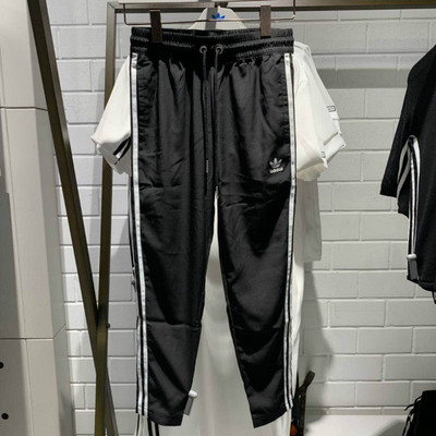 Adidas侧边三条休闲舒适九分长裤