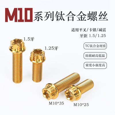PTENG电动车摩托车M10钛合金螺丝