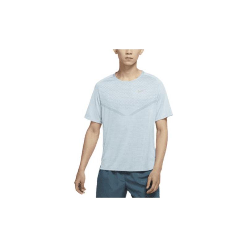 NIKE耐克DRI-FIT男子快干透气跑步训练运动休闲短袖T恤DM4754-494_虎窝淘