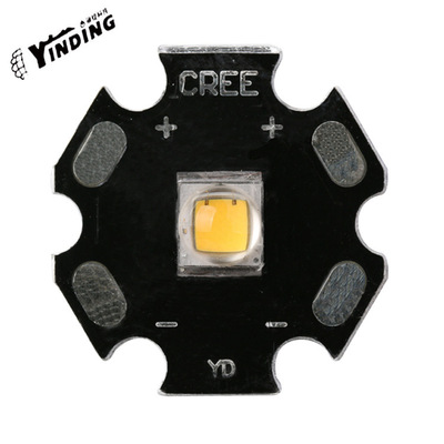 仿CREE科锐灯珠 XML2暖黄光5050高亮10W 探照钓鱼手电筒灯珠灯芯