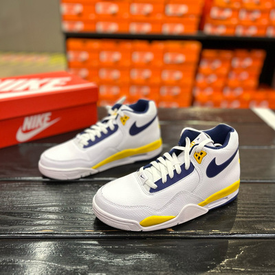 耐克男子湖人潮流复古中帮篮球鞋BQ4212-102断码40.5 /10