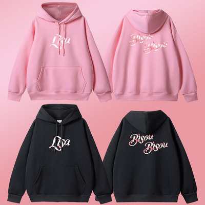 BLACKPINK 2025 LISA专辑Alter Ego快闪周边衣服同款卫衣印花帽衫