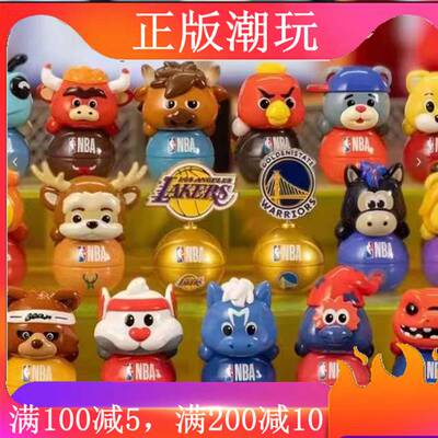 NBA萌粒贴贴乐系列盲盒袋潮玩具可爱少女心手办生日可爱摆件公仔