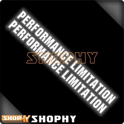 性能极限PERFORMANCE LIMITATION个性改装反光荧光摩托汽车贴纸