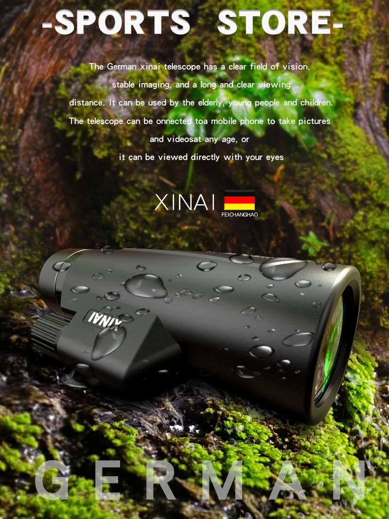 German Xinai Monocular Telescope High Magnification High-Definition ...