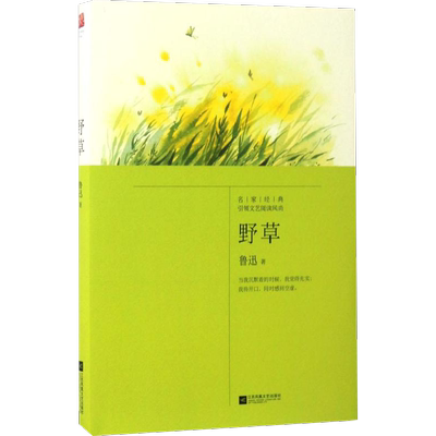 野草 鲁迅 江苏文艺出版社 以独语式的抒情散文形式 诗性的想象与升华 深化了中国散文诗的艺术和思想意境