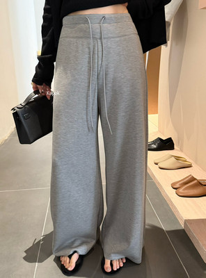 KAPOK春2026新款韩版百搭高腰系带显瘦休闲裤卫裤版型好25606