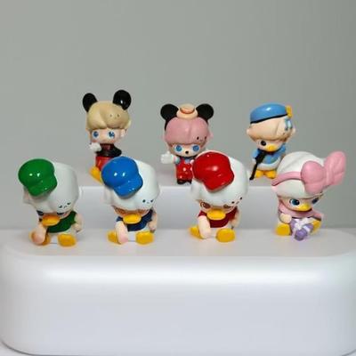 dimoo迪士尼萌粒手办米奇唐老鸭改娃diy萌粒公仔可爱摆件