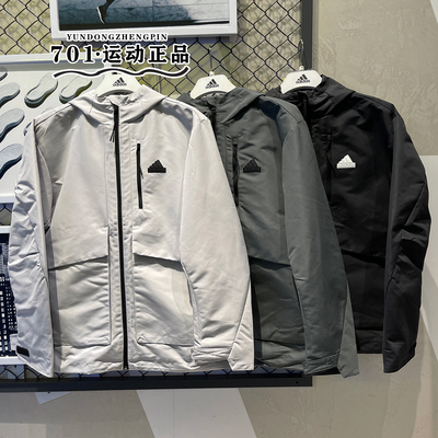 阿迪达斯男子连帽运动保暖外套