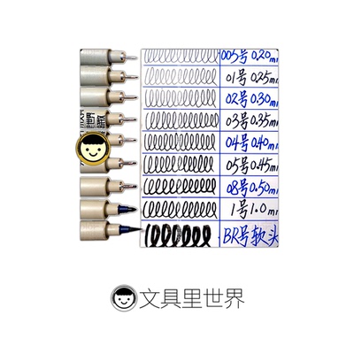 超防水！龙头冲洗笔迹不变!PIGMA日本樱花勾线笔MICRON描边笔