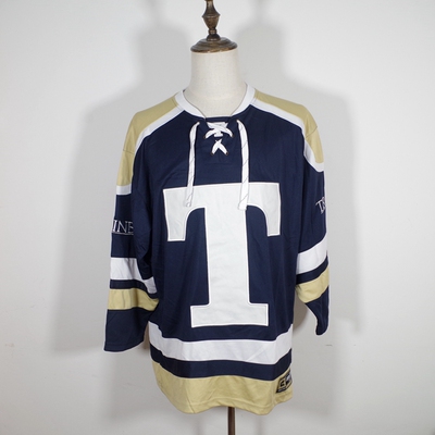 COLOSSEUM美国NCAA特莱恩大学重工刺绣宽松嘻哈速干冰球服罩衣