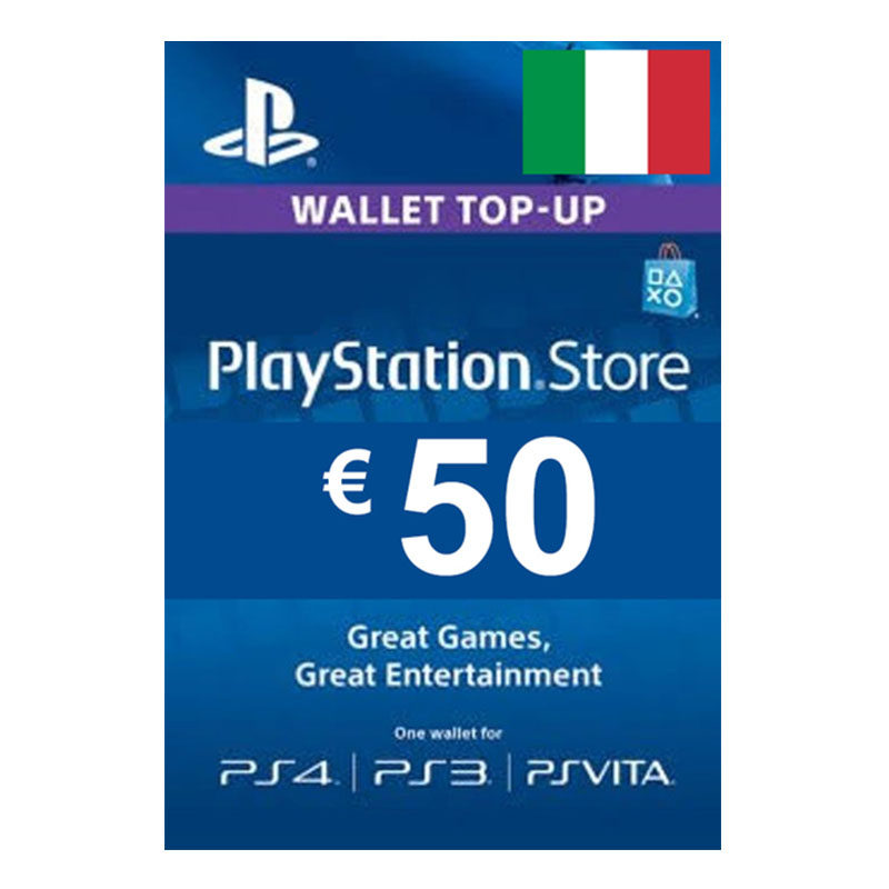 Playstation Network GIFT CARD 50€(EUR) ITALY意大利 PS4/5_虎窝淘