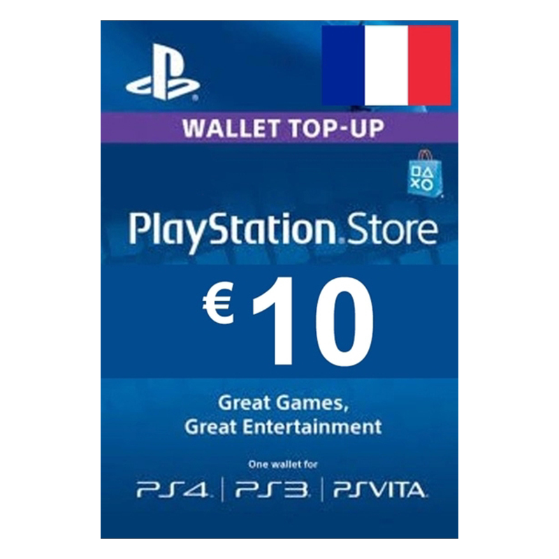 EUR10 Carte Cadeau PlayStation Plus 法国Compte PSN français
