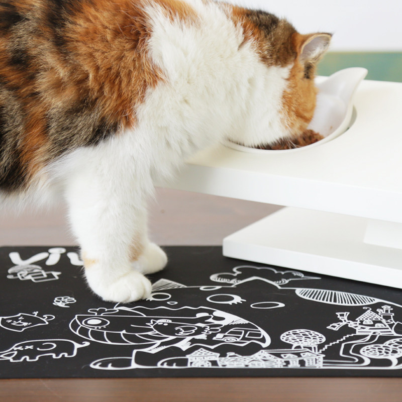 美国vivipet宠物餐垫 硅胶猫狗餐桌食垫 碗架垫子脚垫桌垫猫用品