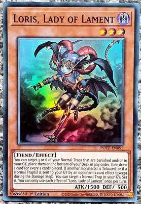 游戏王 美英一刷 POTE-EN092 SR 恶魔娘 萝莉丝 H4AB MK3