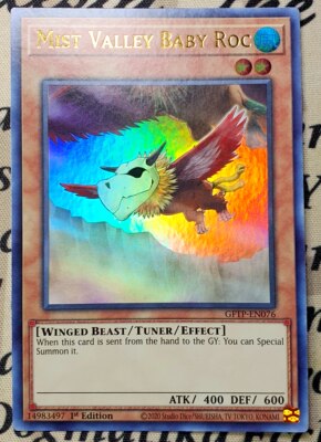 游戏王 美英一刷 GFTP-EN076 UR  UR 霞之谷的幼怪鸟  Q8ACEJ2