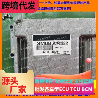 现代发动机电脑板ECU 39117-2ELA0 SM08 MEG17.9.8 9003080013KK