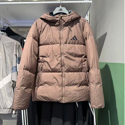 Adidas阿迪达斯羽绒服男25冬新款连帽保暖防风运动休闲外套KC5945