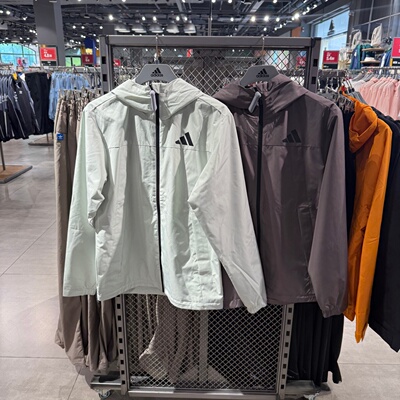 Adidas阿迪达斯外套男女秋季新款舒适拒水运动休闲夹克外套IB7055