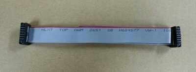 34芯排线2.0mm针距/LED显示数据线灰. 带接头双排2X17,长200MM