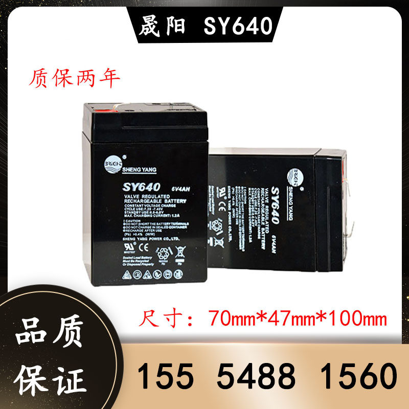 SHENGYANG晟阳蓄电池 SY640 6V4AH 6V5AH玩具车童车电子称用电瓶_虎窝淘