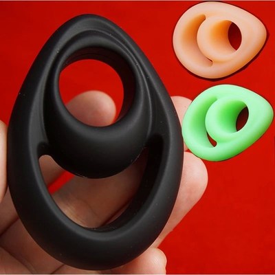 Cock Ball Penis Ring Testicle Stcher,Silicone Testicles