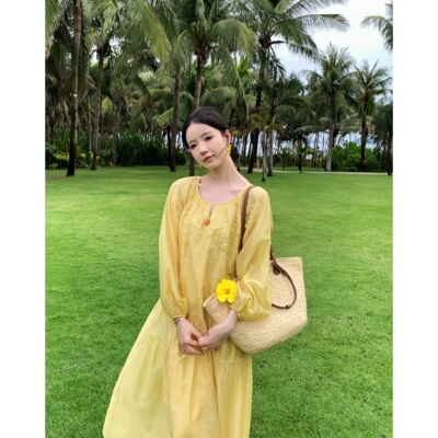 Zwinnie/詹维尼【黄天丝钉珠版】连衣裙 GYT202618