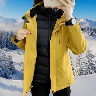 冲锋衣羽绒服可拆卸大码宽松