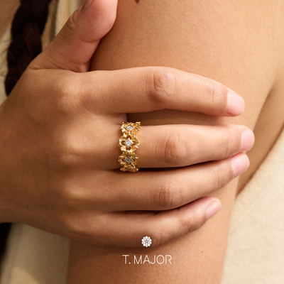 T.MAJOR曼堂流光系列开口戒