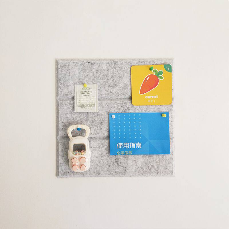 30*30条纹毛毡留言板照片墙背景墙幼儿园作品软木板展示板公告栏