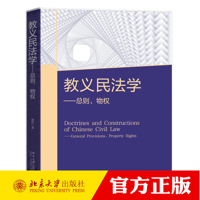 教义民法学 总则 物权 刘洋 法学理论法学教材参考书法学院学生教师律师学习工具书9787301365441北京大学出版社