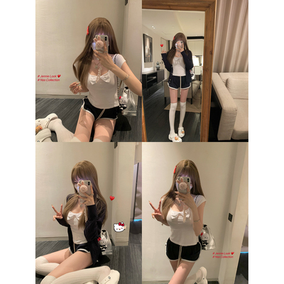 NSSCOLLECTION蝴蝶结设计感短袖