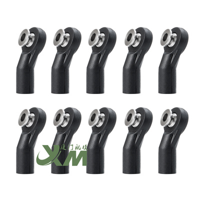 M3塑料正牙弯头仿真攀爬车scx10 90046  拉杆球头 加长弯球头