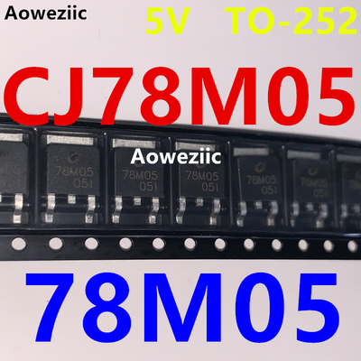 10个 CJ78M05 78M05 5V 三端稳压电路稳压器 TO-252 贴片三极管