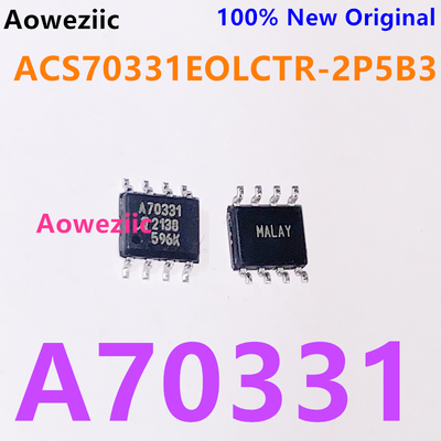ACS70331EOLCTR-2P5B3 丝印 A70331 电流传感器2.5A通道 霍尔效应