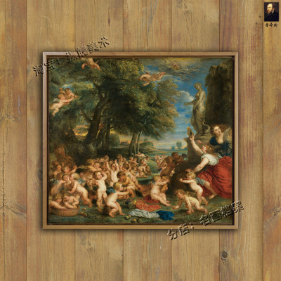 维纳斯的崇拜 Worship of Venus 鲁本斯罗马希腊神话挂画油画装饰