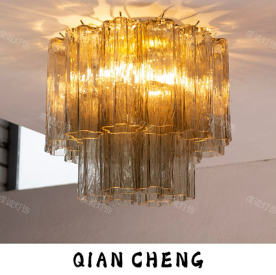 法式Murano吸顶灯中古设计师穆拉诺走廊过道玄关复古衣帽间吸顶灯