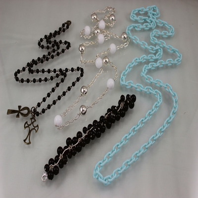 清新小众设计感薄荷绿项链手链