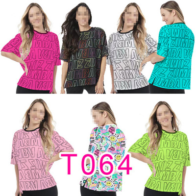 ZB短袖t恤舞蹈透气速干宽松运动