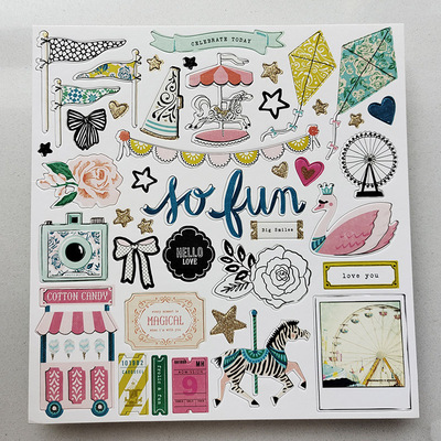 欧单独角兽草泥马手帐剪贴簿