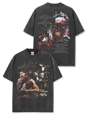 美式斯科特Travis Scott印花TS短袖t恤男宽松重磅圆领连帽卫衣ins