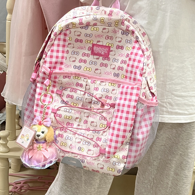 脑壳有包包福利尾货复刻绑带hellokitty双肩书包容量大超可爱