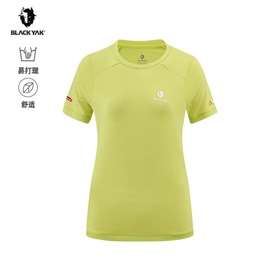 BLACKYAK/布来亚克 2025夏季新款女士户外DNS短袖圆领T恤MYW040