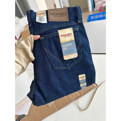 厚款14.25oz美国正品威格wrangler纯棉高腰宽松直筒牛仔裤39902pw