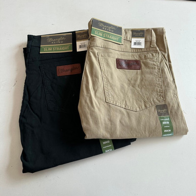 薄款威格wrangler宽松直筒牛仔裤